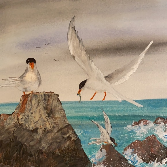 Original Artwork | Art | Original Watercolor 6x2 Lunch Break | Poshmark